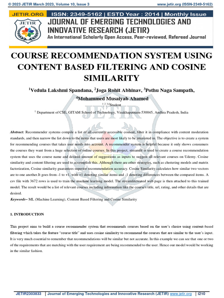 JETIR2303833 | PDF | Machine Learning | Computing