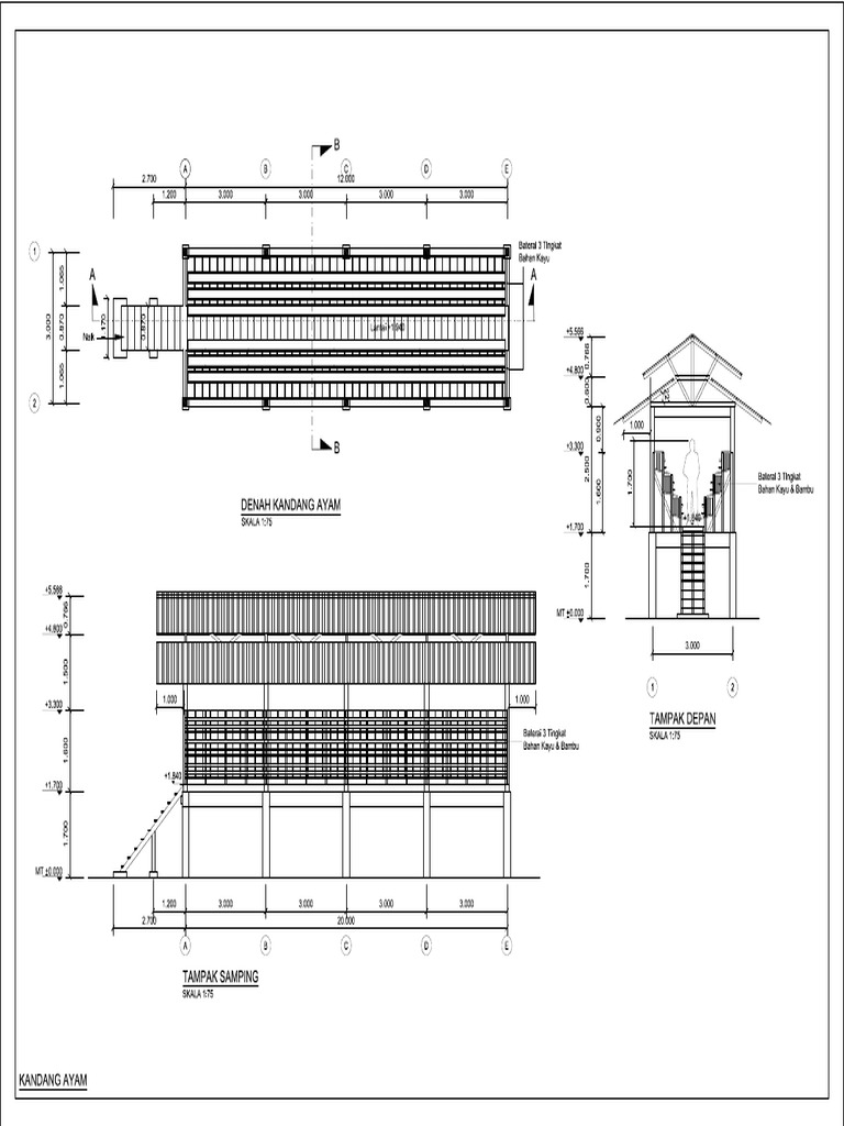 Kandang Ayam Semi Closed 3X12m | PDF