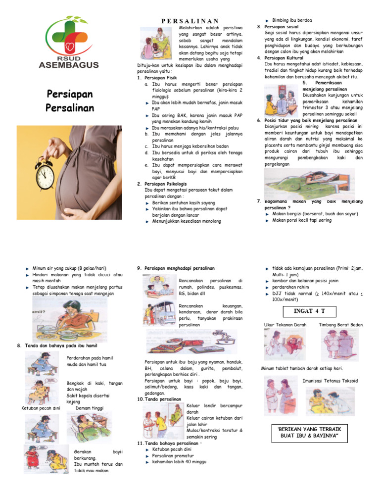 Leaflet Persalinan Surip | PDF