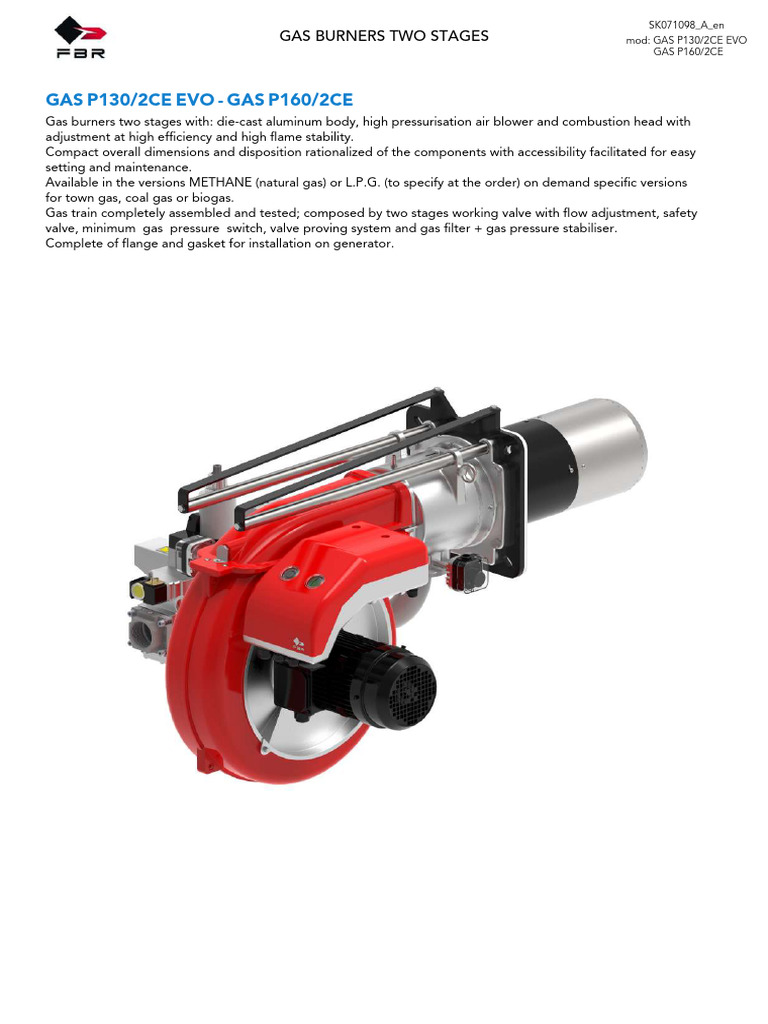 FBR Burner | PDF | Liquefied Petroleum Gas | Boiler