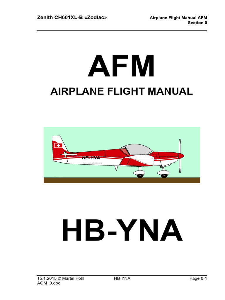 601 - Manual de Vuelo | PDF | Carburetor | Aerospace Engineering