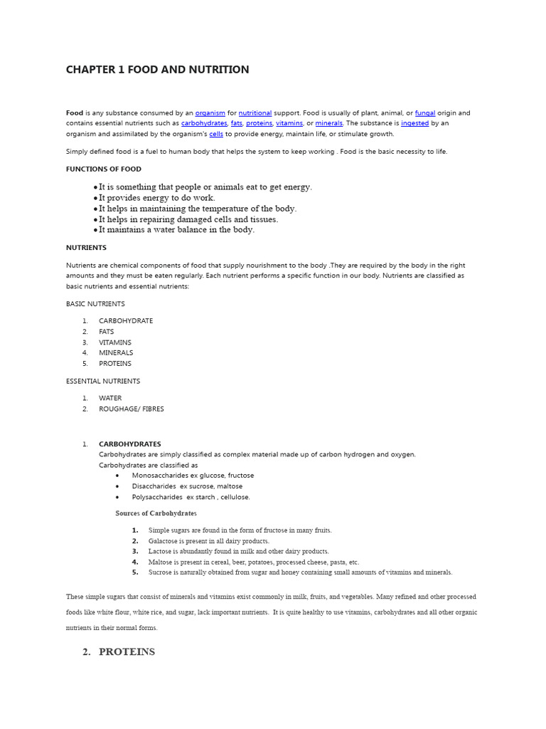 Food and Nutrition | PDF | Carbohydrates | Foods