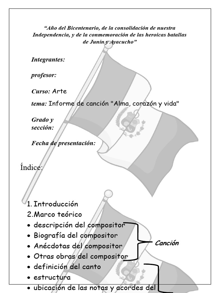 Informe de Arte (Canto) | PDF | Canto | Canciones