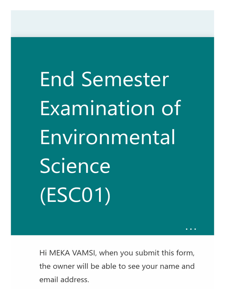 Environmental Science Semester B Exam | PDF | Aquifer | Oceans