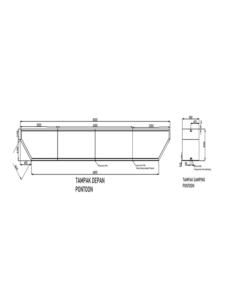 Drawing Pontoon | PDF