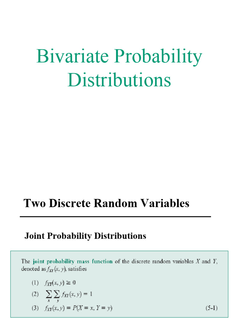 Bivariate Discrete (Updated) | PDF | Probability Distribution | Covariance
