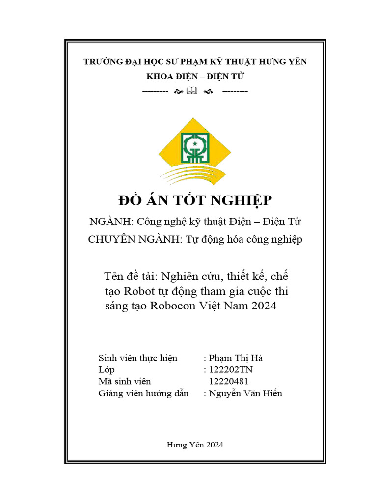 Bao Cao Datn Tung | PDF