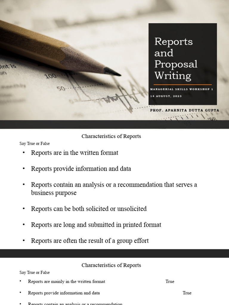 Reports and Proposal Writing New | PDF | Business | Economies
