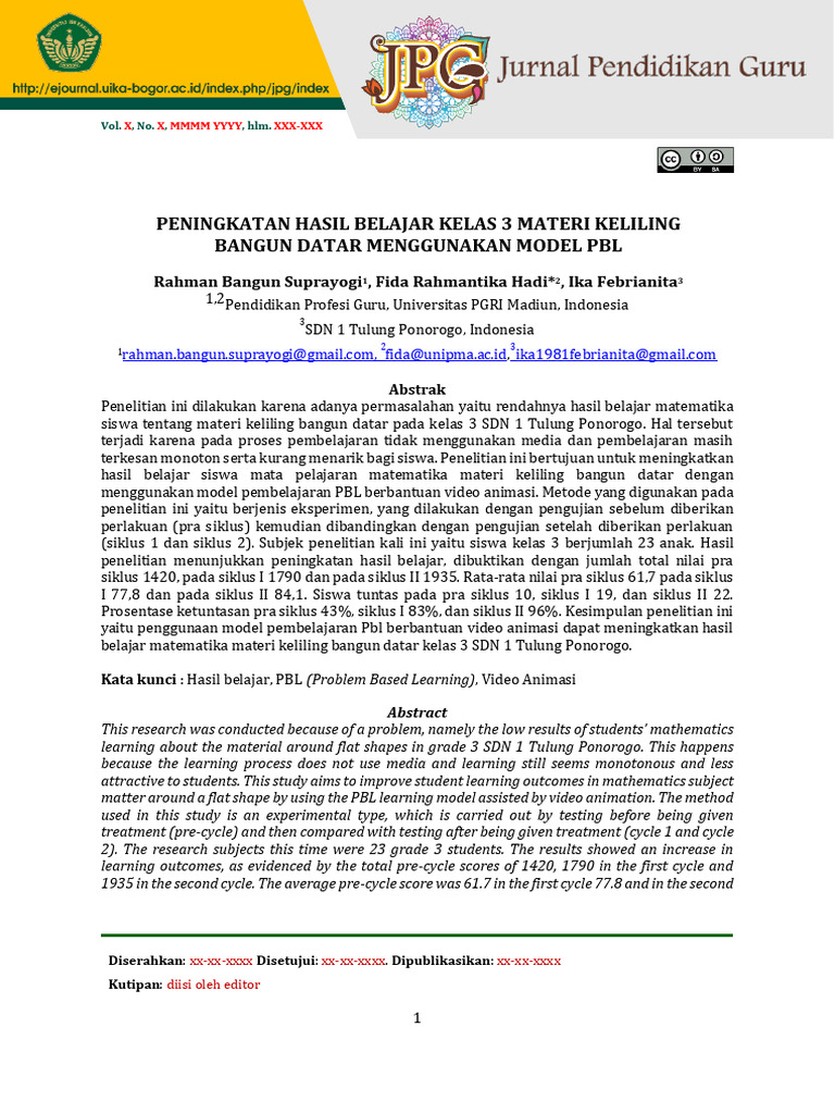 PBL dan Video Animasi Tingkatkan Hasil Belajar | PDF | Komputer