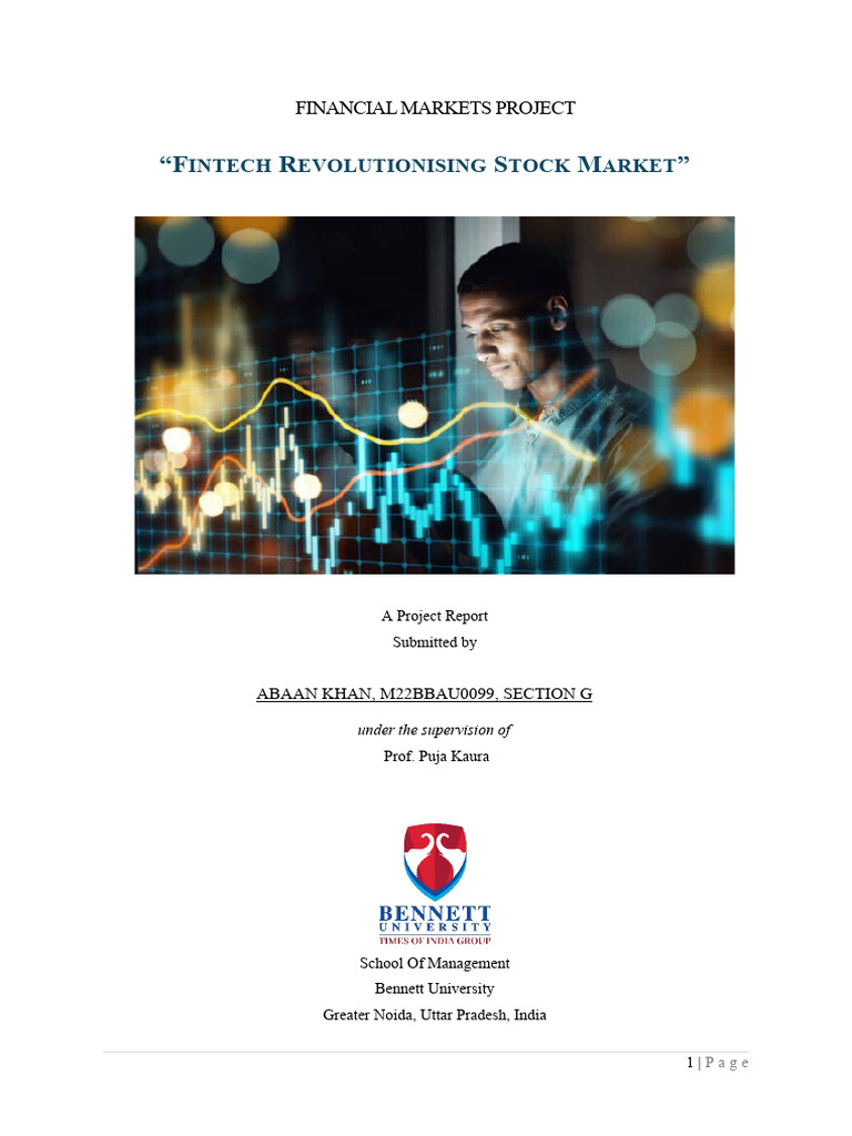 Fintech's Impact on Stock Markets | PDF | Investing | Computer Security