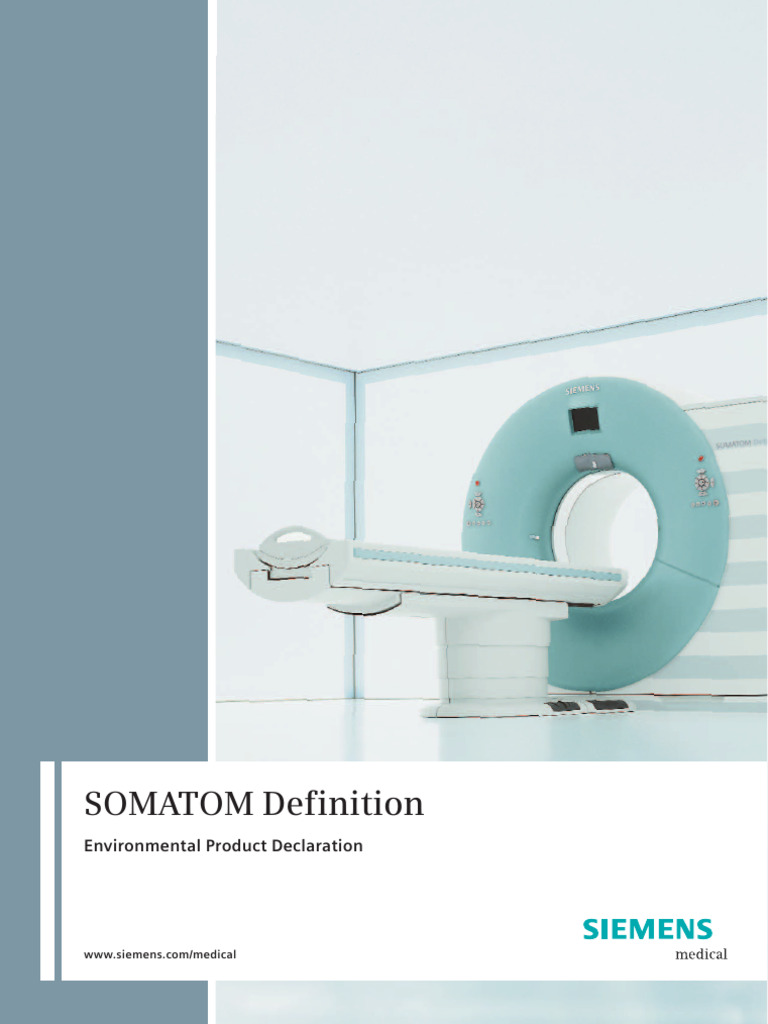 Siemens Somatom | Download Free PDF | Recycling | Ct Scan