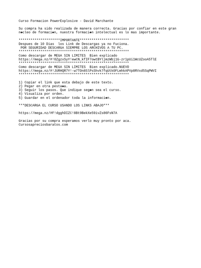 Curso Formacion PowerExplosive David Marchante Geucpr | PDF