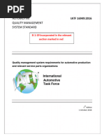 IATF 16949:2016 Process Matrix Guide | PDF | Business | Business Process