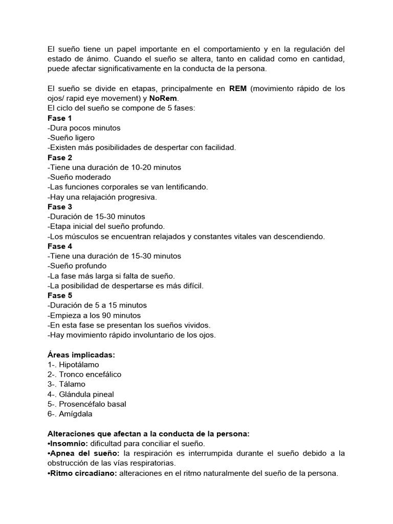 Alteraciones Del Sueño | PDF