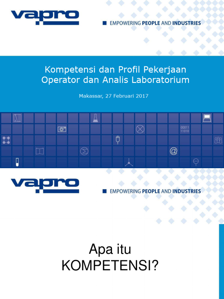 Kompetensi Dan Profil Pekerjaan Operator Dan Analis Kimia | PDF