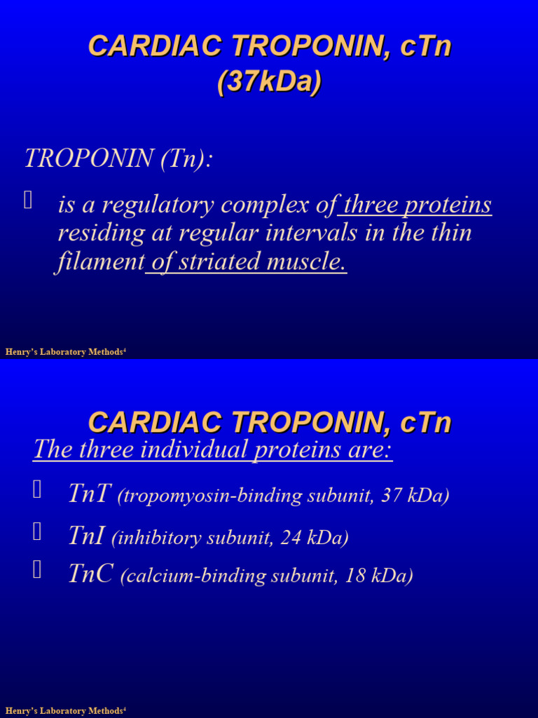 Cardiac Biomarkers PPT | PDF | Myocardial Infarction | Medicine