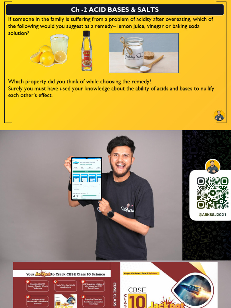 CH-2 Acid Bases and Salts | PDF | Acid | Sodium Bicarbonate