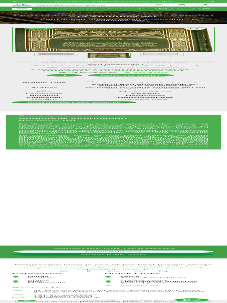 Fath Ul Bari Sharah Sahih Al-Bukahri - 15 Volumes | PDF | Hadith ...