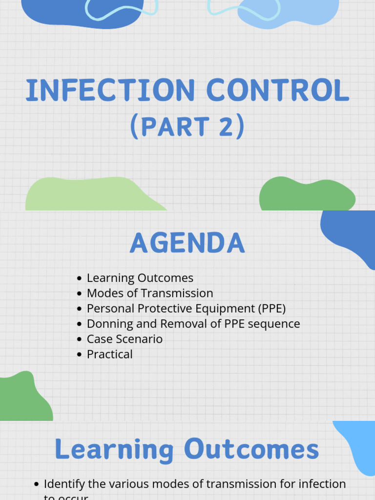 Chapter 3 Infection Control PT 2 - Notes | PDF | Personal Protective ...
