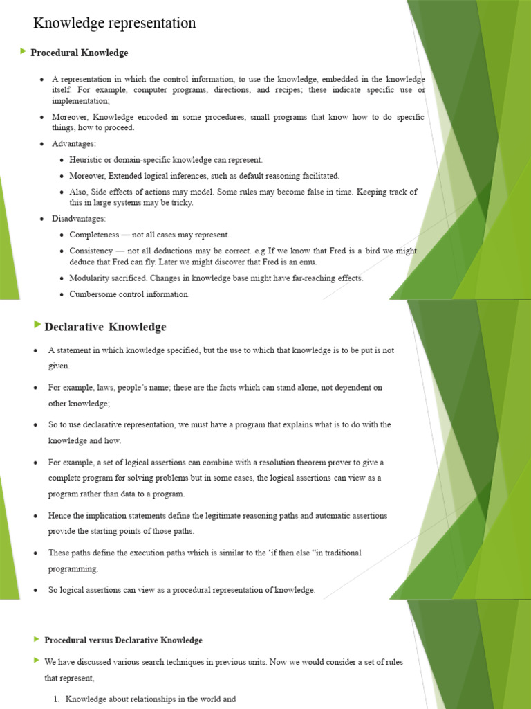 Knowledge Representation Ai Unit 3 | PDF | Knowledge Representation And ...