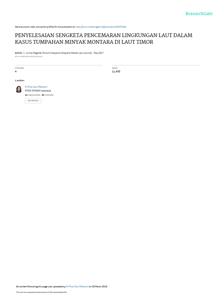 Jurnal Montara JMHU | PDF | Perjalanan