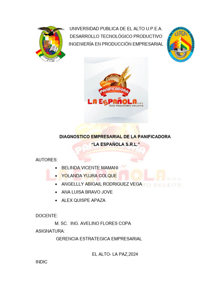 Gerencia Estrategica Proyecto La Española S.R.L-1 | PDF | Business | Mercado (economía)