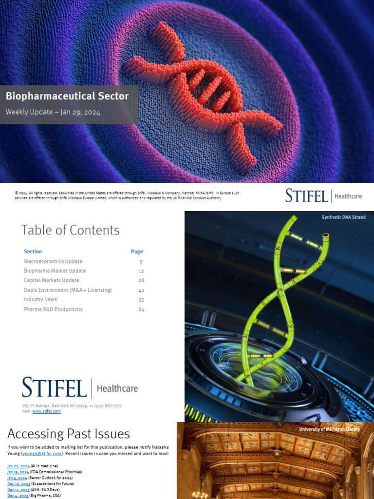 Stifel Newsletter - BiopharmaMarketUpdate - 01.29.2024 - Pharma R&D ...
