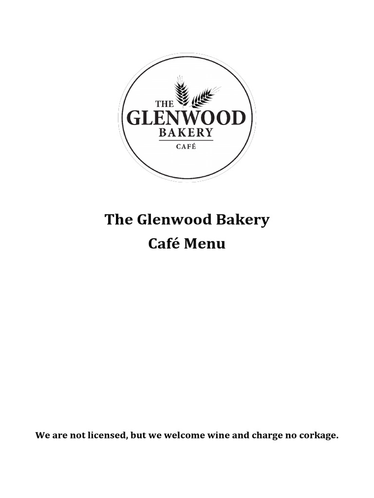 Glenwood Cafe Cafe Main Menu | PDF | Foods | Cuisine
