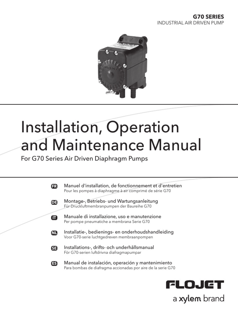 G70C-Series IOM Manual 2014 | PDF | Pump | Safety