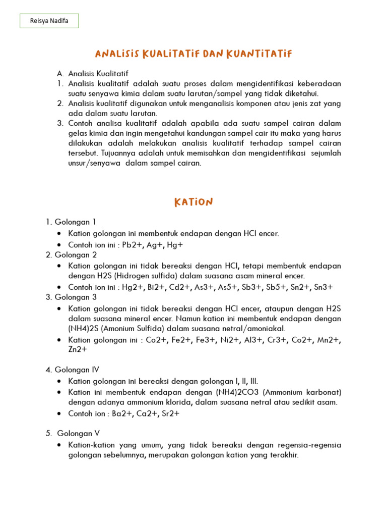 Analisis Kualitatif Dan Kuantitatif | PDF