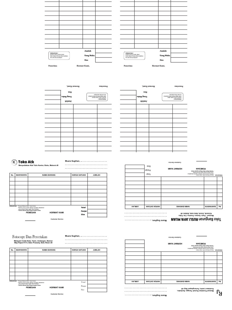 Nota Fix Jepri | PDF