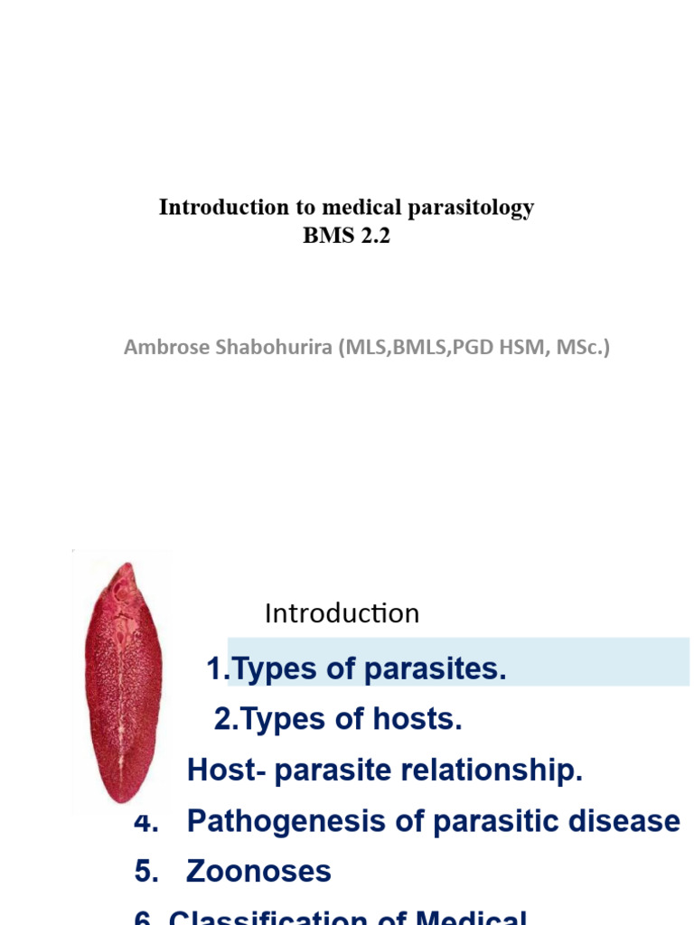 Introduction To Medical Parasitology | PDF | Parasitism | Nematode