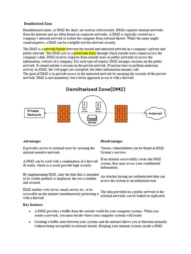 Demiltarized Zone | PDF | Security | Computer Security