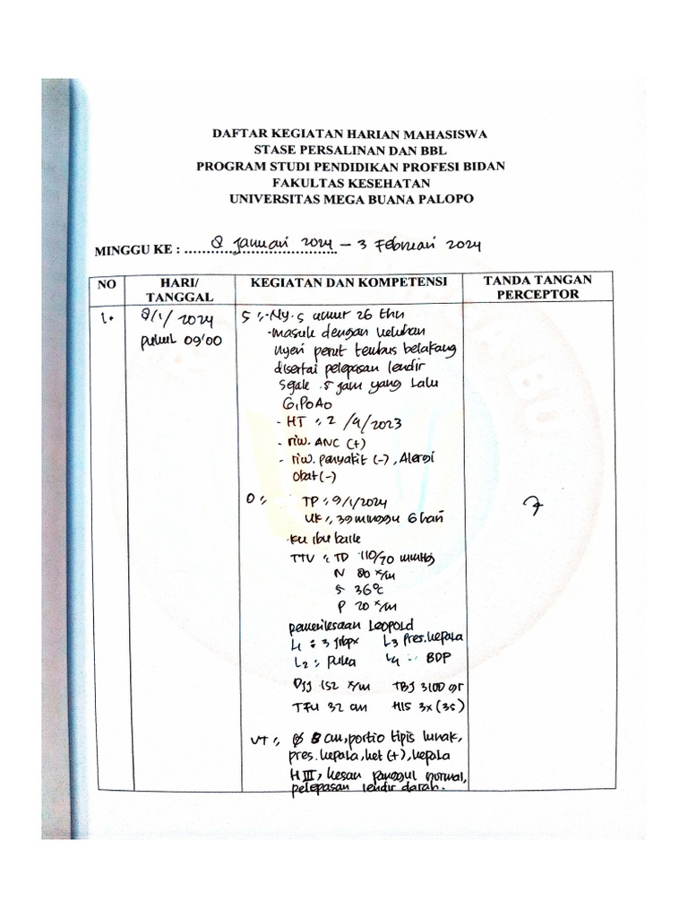 SOAp Persalinan Dan BBL | PDF