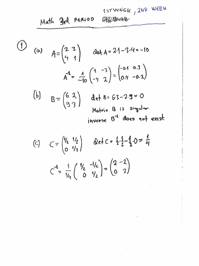 1.mathematics 3rd Period Weeks 1-2 Solutions | PDF