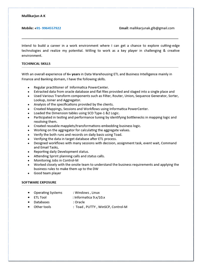 Mallikarjun ETL SSIS Advent Biztech | PDF | Data Warehouse | Databases