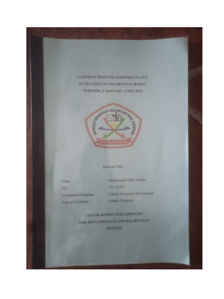 Contoh Format Laporan Akhir (LAPRAK) | PDF