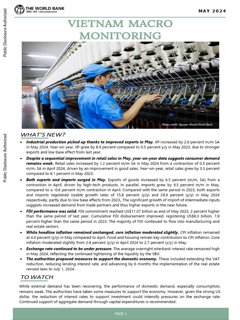 Worldbank Report - May 2024 - EN | PDF | Inflation | Consumer Price Index