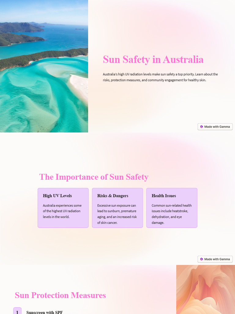 Sun Safety in Australia | PDF | Sunscreen | Medical Specialties