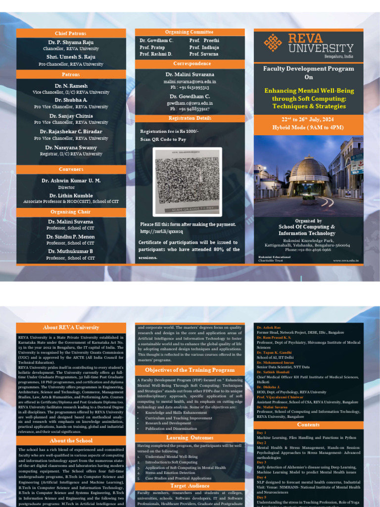 FDP Brochure | PDF | Science | Machine Learning