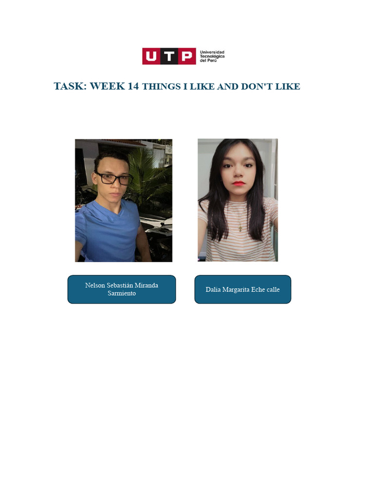 WEEK 14 PA7 Things I Like and Don't Like | PDF | Cooking, Food & Wine