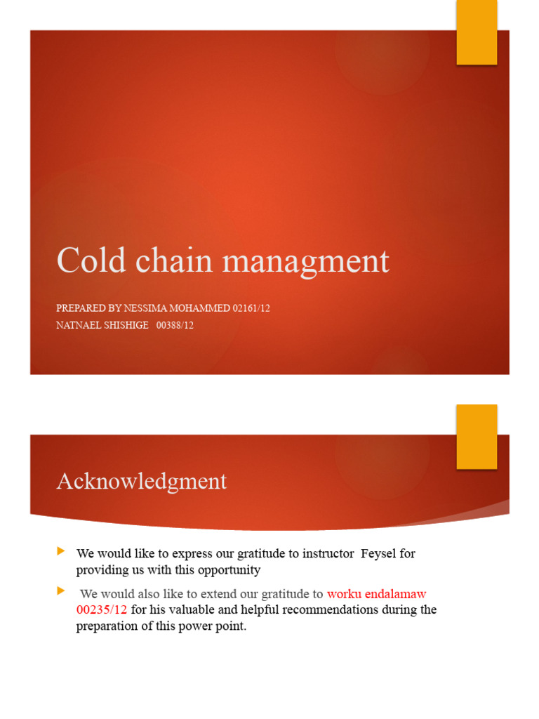 Cold Chain Management Essentials | PDF | Refrigerator | Vaccines