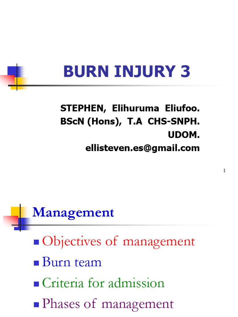 Burn Injury 3 | PDF | Burn | Wound