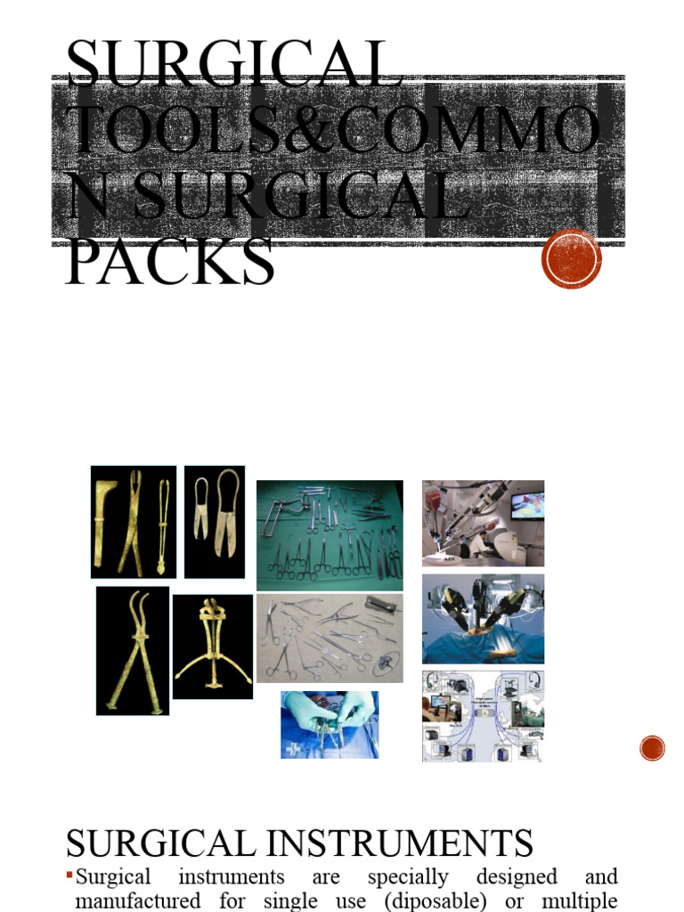 Surgical Instrument Types and Packs | PDF