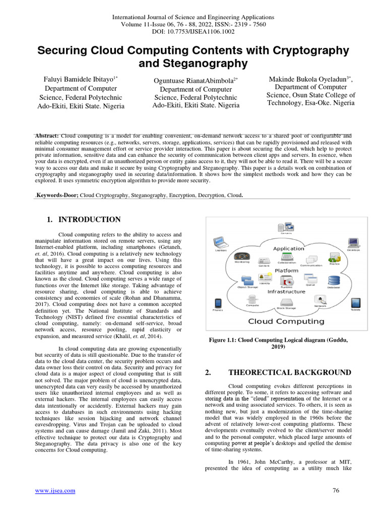 IJSEA11061002 | PDF | Encryption | Cloud Computing