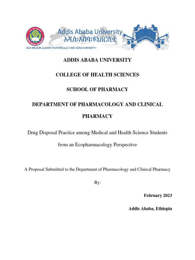 Proposal | PDF | Pharmacy | Pharmacist