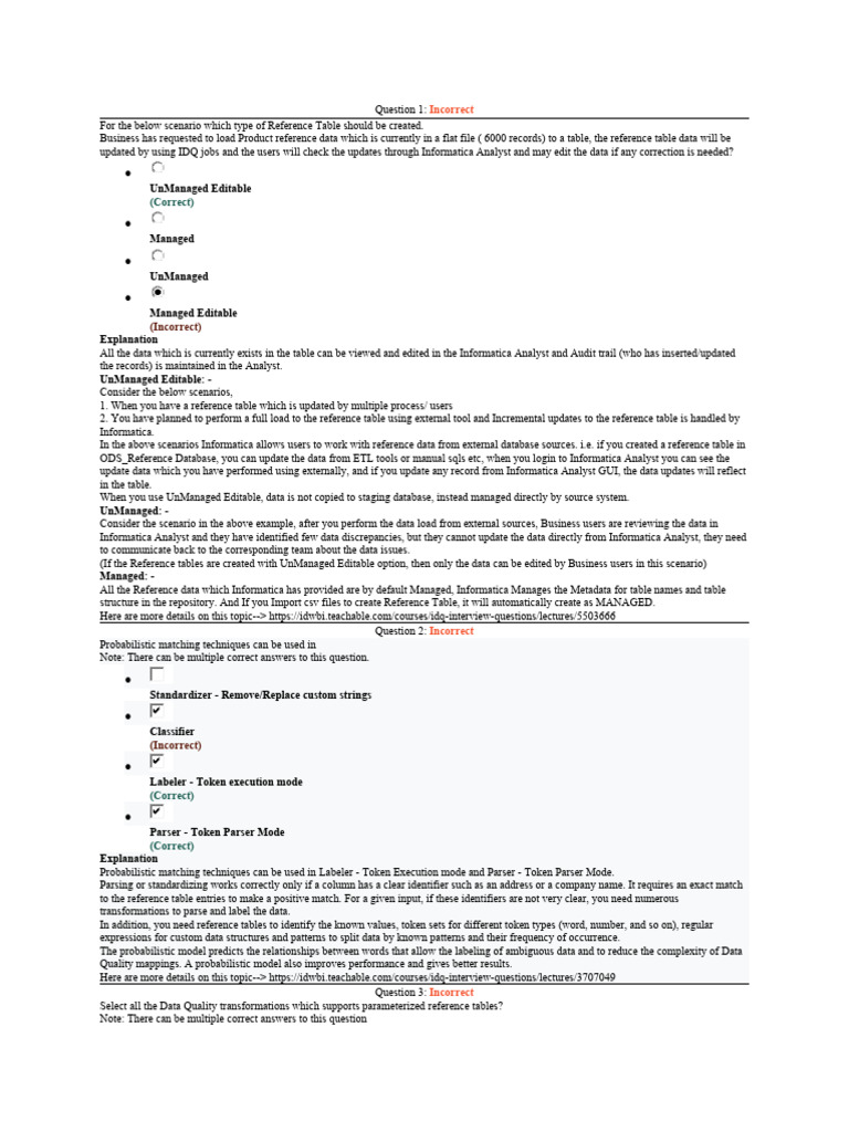 Infa Practice Test 1 | PDF | Parsing | Parameter (Computer Programming)