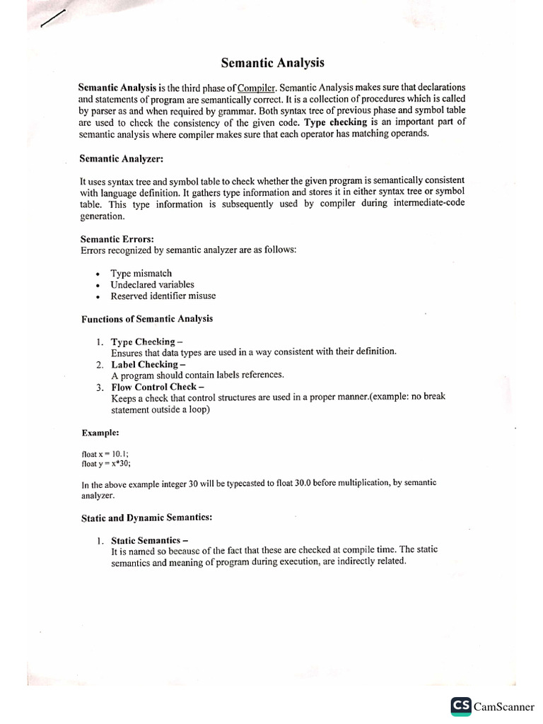 Semantics Analysis Pintu Sir (23.09.23) | PDF