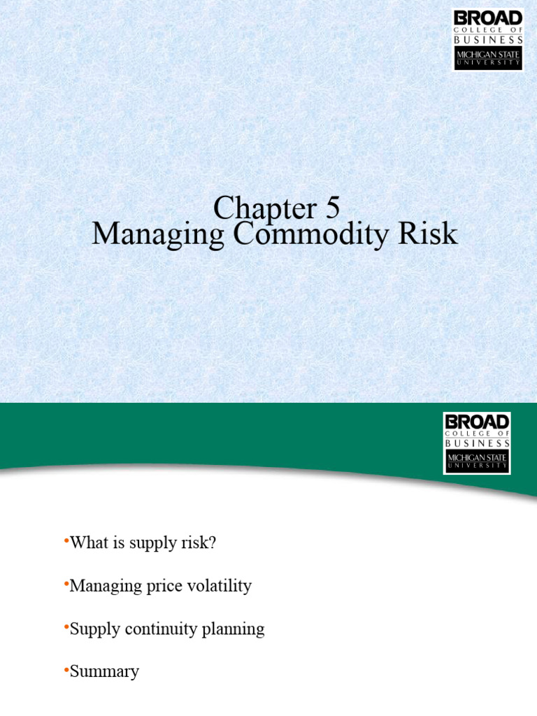Chapter 5 - Managing Commodity Risk-1 | PDF | Hedge (Finance) | Futures ...