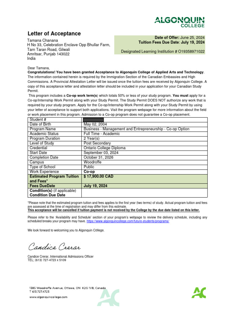 Letter of Acceptance - SDS - 003OG000008tH8T | PDF | Payments | Debit Card